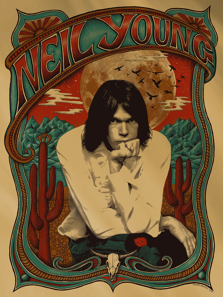 Neil Young - Gold 'mini print' – Mishka Westell Store